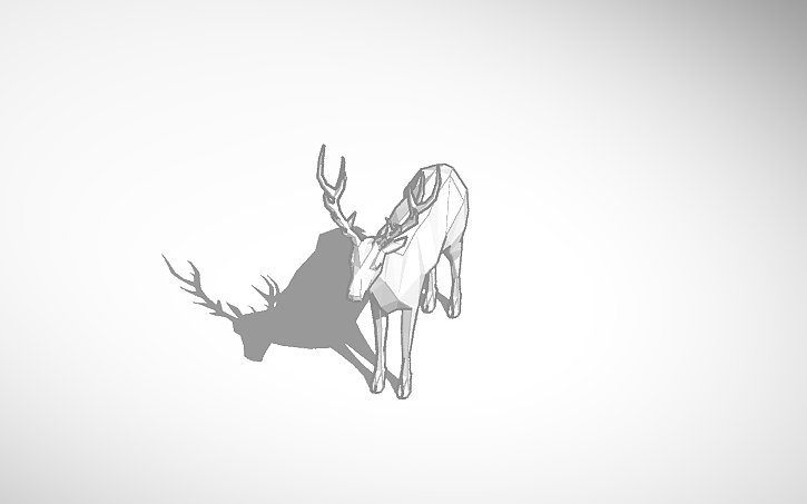 3D design Deer model - Tinkercad
