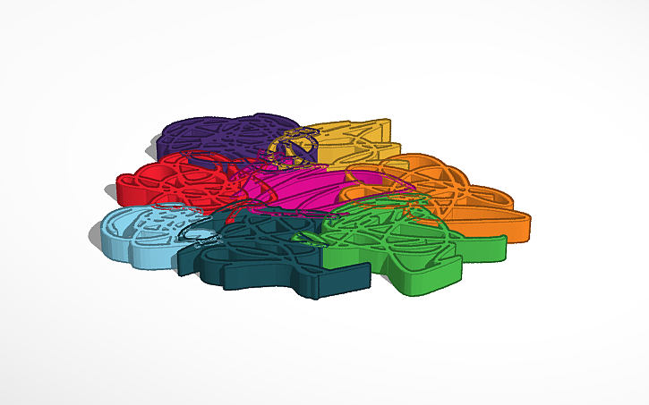 3d Design Abstract Art Tinkercad