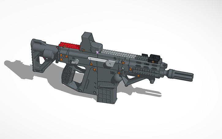 3D design gun - Tinkercad