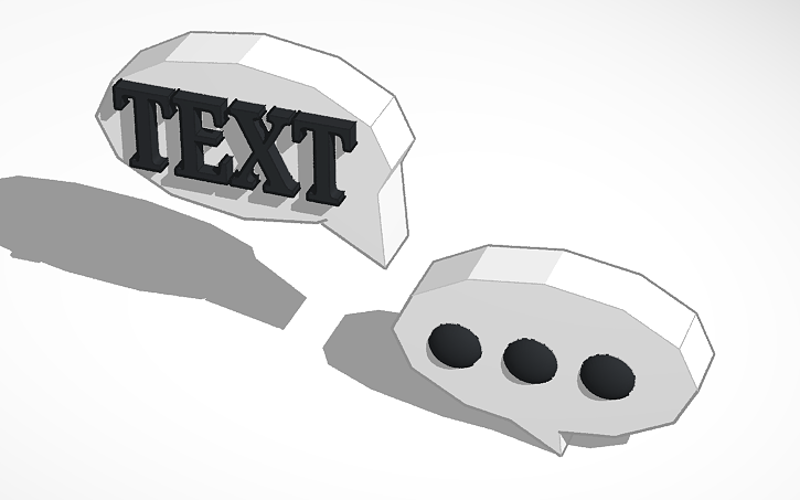 3d Design Text Tinkercad
