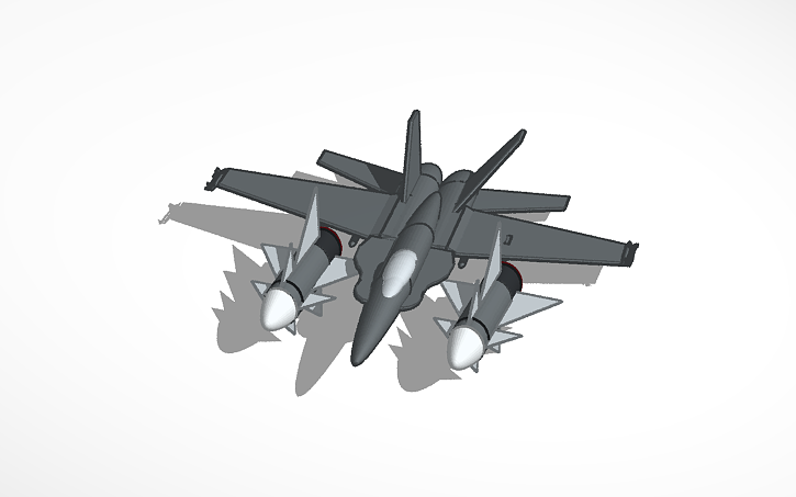 3D design Jet Plane - Tinkercad
