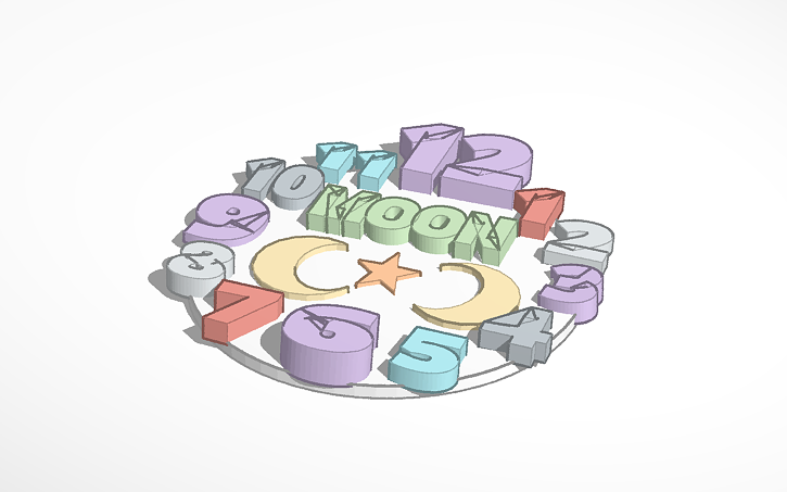 3d Design Moon Tinkercad