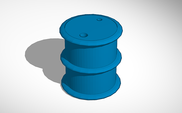 3D design Steel Drum - Tinkercad