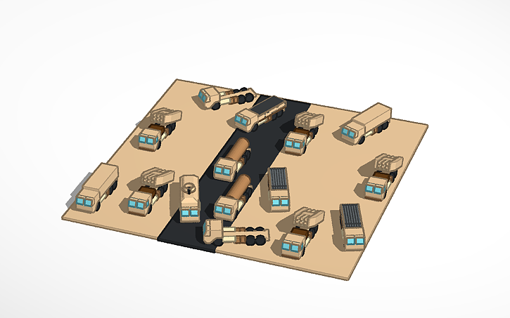 3d Design Rocket Artillery Battery Tinkercad