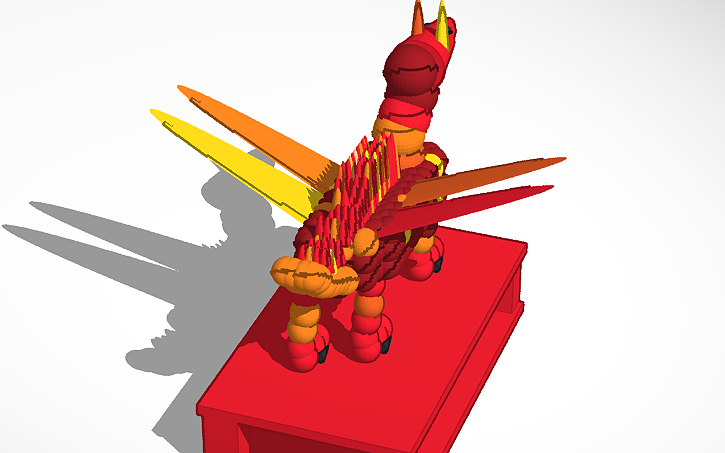 3D design dragon :/ - Tinkercad