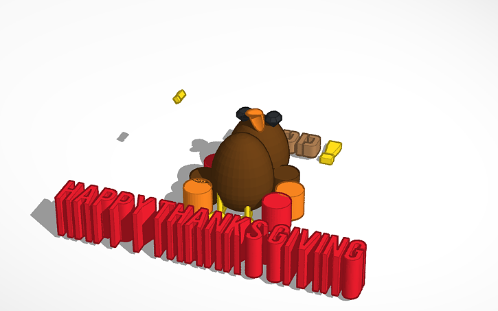 3D design #thanksgiving - Tinkercad