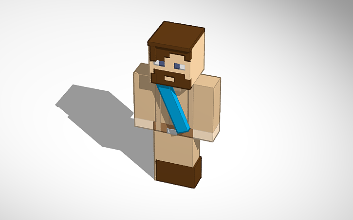 3D design Jesus Minecraft - Tinkercad
