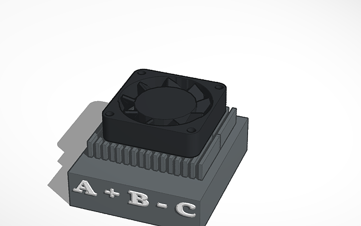3D design ESC (electronic speed controller) - Tinkercad