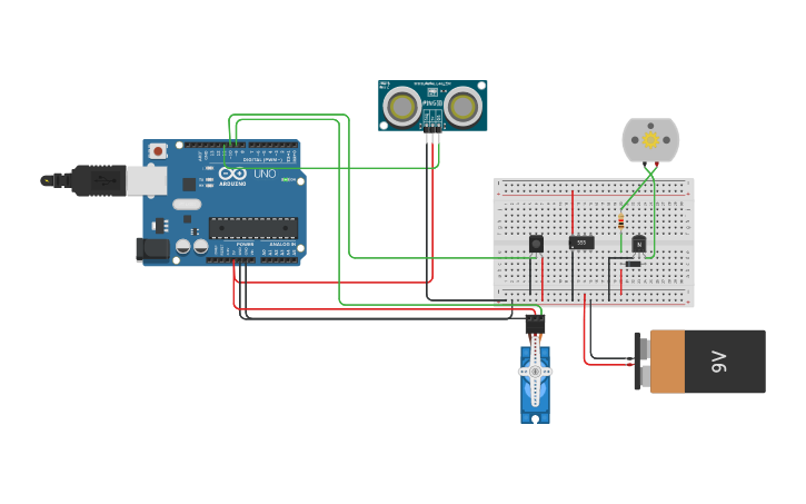 Circuit design Filling Machine - Tinkercad