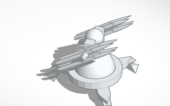 3D design Missile turret - Tinkercad