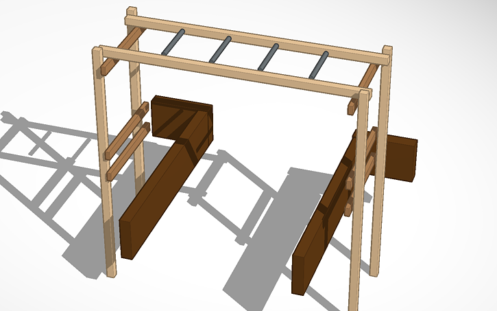 3D design Monkey Bars - Tinkercad