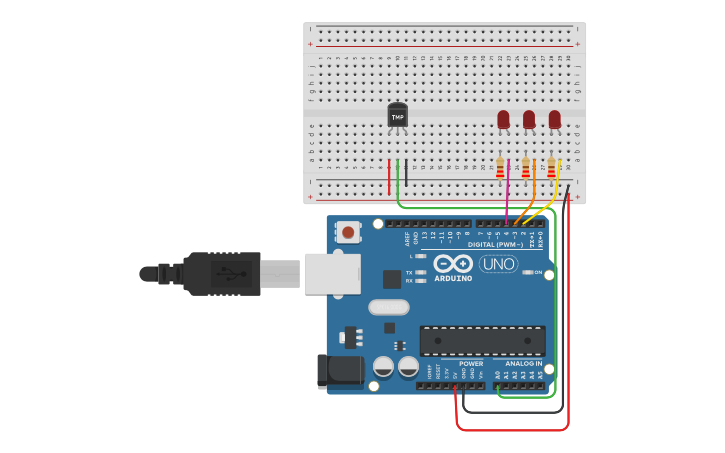 Circuit Design Stacey Tmp36 Temperature Sensor With Arduino In Tinkercad Tinkercad