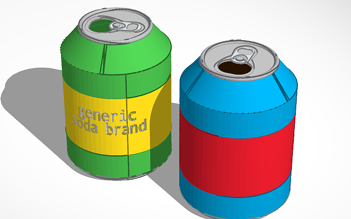 3D design Soda Can - Tinkercad