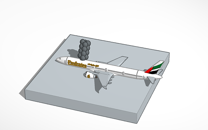 3D design Emirates Flight 521 - Tinkercad