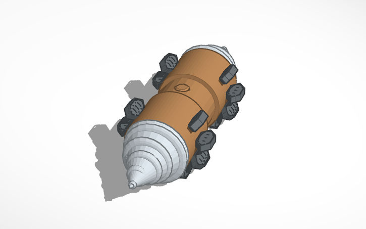 3D design Underminer Tunneler - Tinkercad