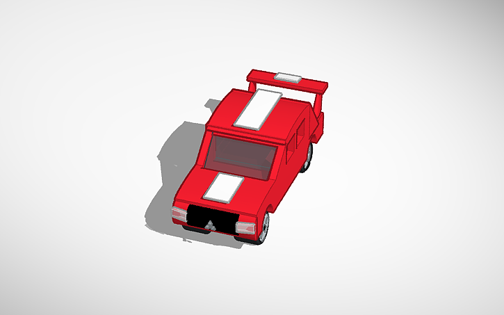 3D design 2001 Mitsubishi Lancer Rally - Tinkercad