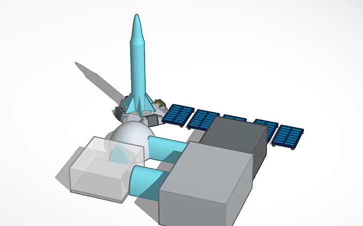 3d Design Baza Kosmiczna Z Zewnątrz Tinkercad