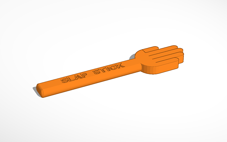 3D design slap stick | Tinkercad