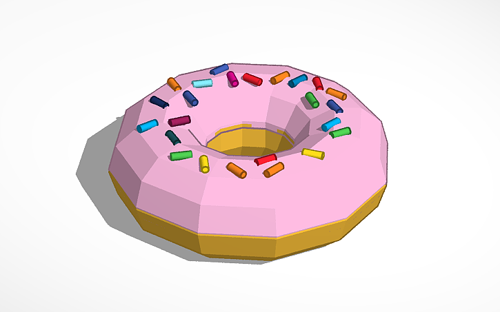 3D design donut - Tinkercad