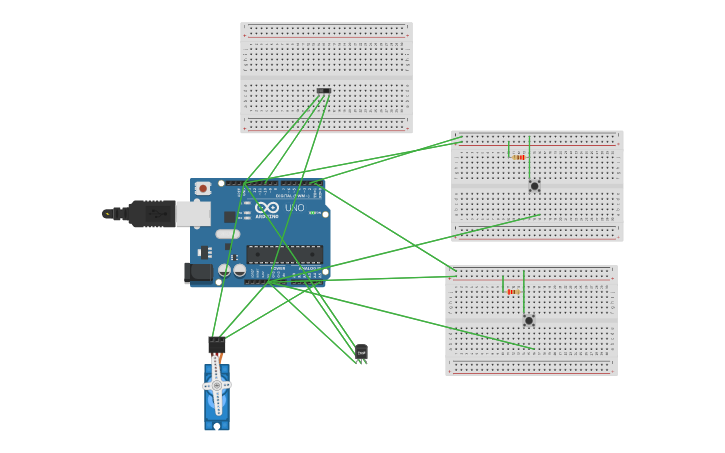 Circuit design Finestra amb dos models | Tinkercad
