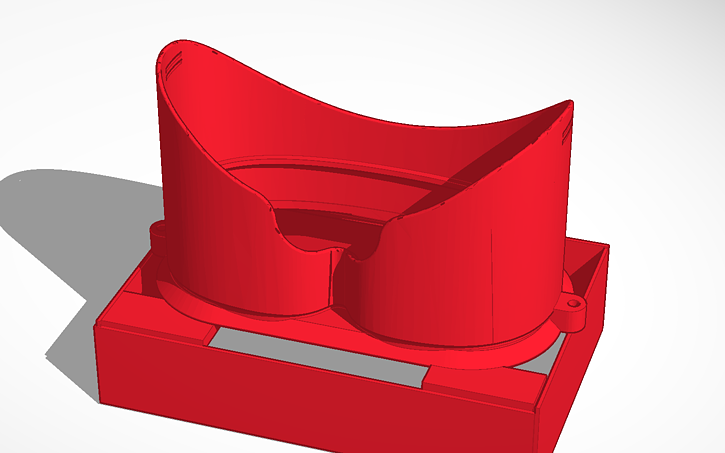 3D design VR lens - Tinkercad