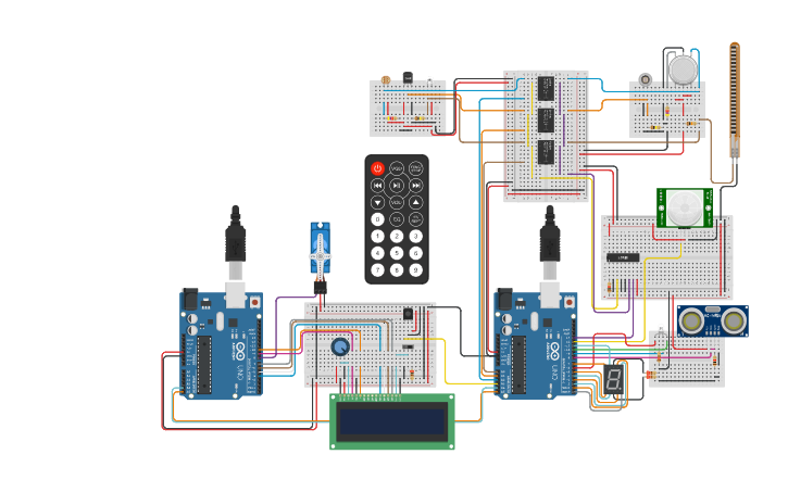 Circuit Design Copy Of Servo With Lcd And I2c To Rc Sensor Platform Tinkercad 7516