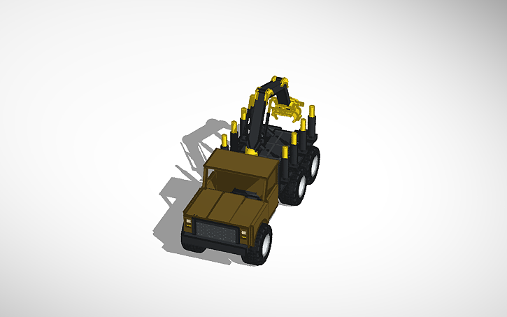 3D design 6x6 5th Logger with Autoloader - Tinkercad