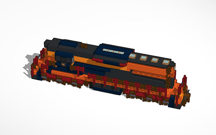 3D design Korea national railroad EMD SD9 - Tinkercad