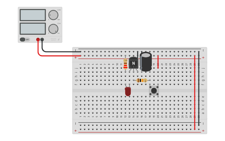 Circuit design Temporizador simples SUPER PODEROSO CASEIRO - Tinkercad
