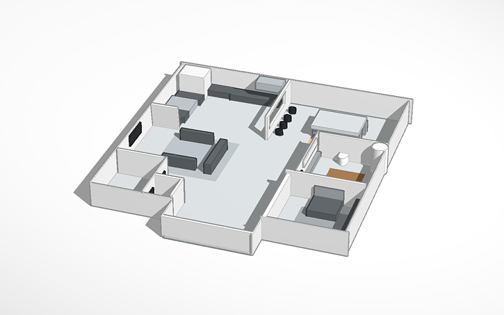 3D design Inside of House - Tinkercad