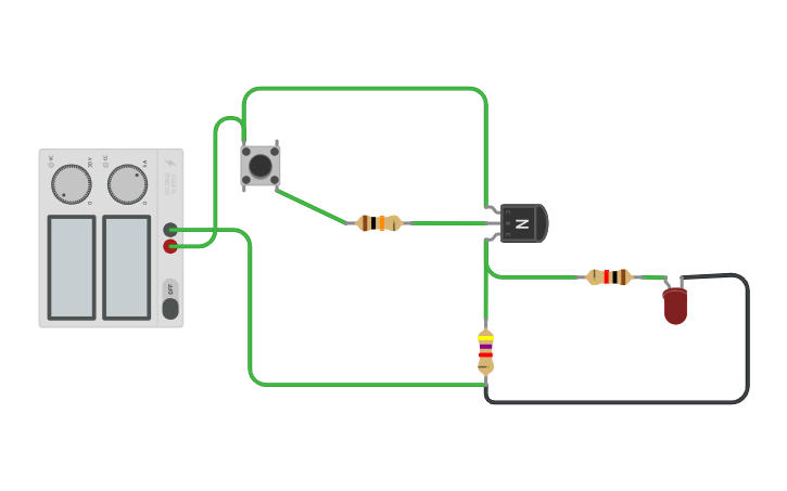 Circuit design Buffer - Tinkercad