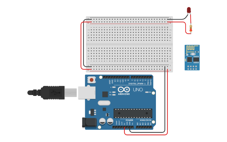 Circuit Design Esp8266 Test Tinkercad 