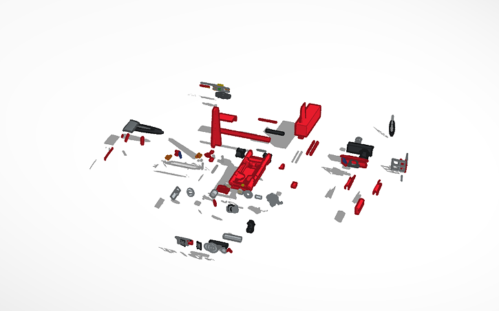 3D design Drag car - Tinkercad