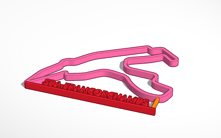 3D design F1-spa-francorchamps-custom | Tinkercad