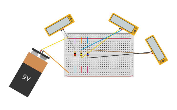 Circuit Design Parallel Combination Tinkercad