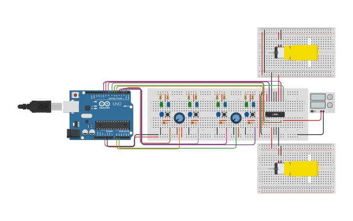 Circuit design Cipad 27 Étape 4: les Entrées/Sorties Arduino - Tinkercad