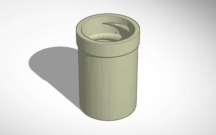 3D design Broom Pole attachment (Female) - Tinkercad