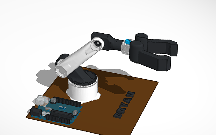 3D design Diseño brazo robotico BRYAN - Tinkercad