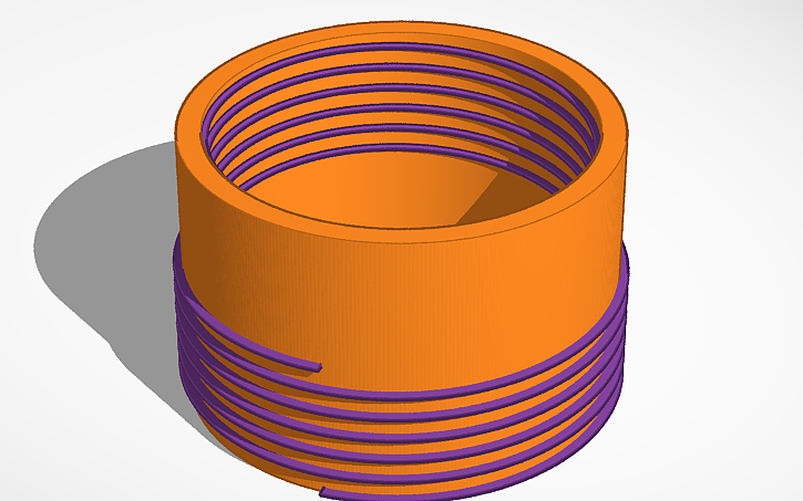 3D design Inner & Outer Thread - Tinkercad