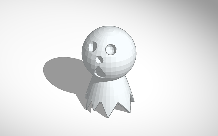 3D design ghost | Tinkercad