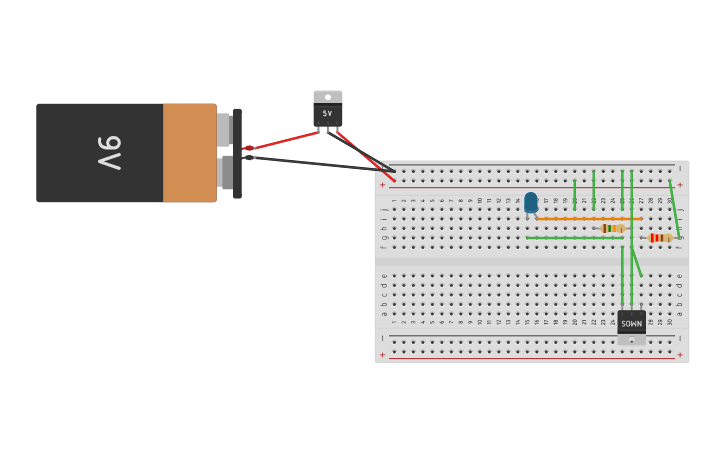 Circuit design not using NMOS - Tinkercad