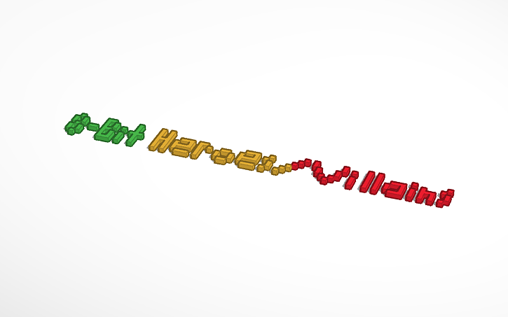 3D design 8-Bit Heros/Villains Request Page | Tinkercad