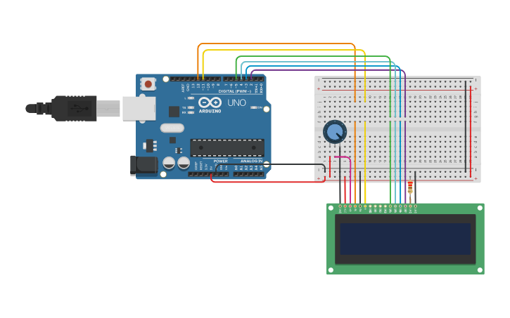 Circuit design EEPROM, LCD con Gráficos e Interrupciones | Tinkercad