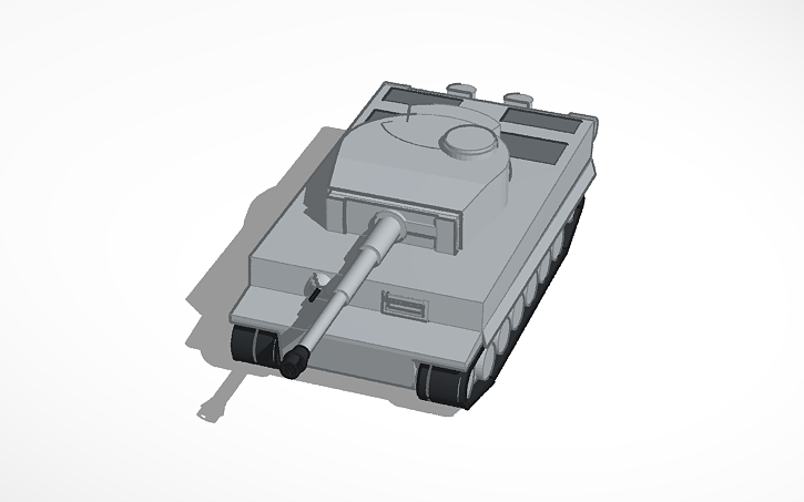 3D design Copy of Tiger Tank （Revised） | Tinkercad