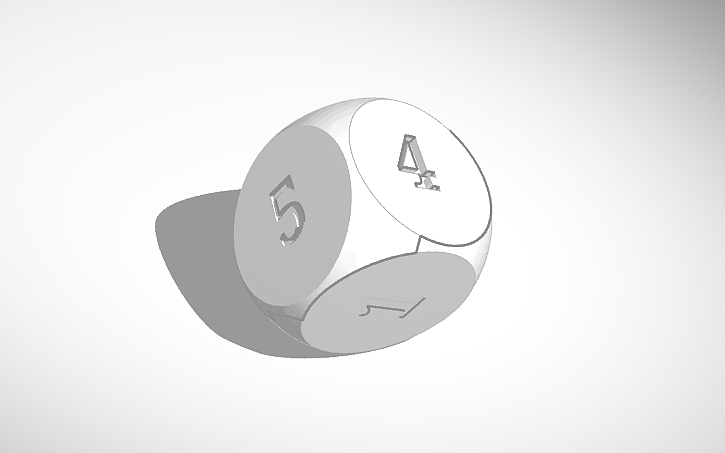 3D design Dice | Tinkercad