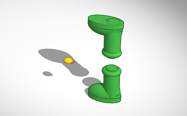 3D design Big red boots - Tinkercad