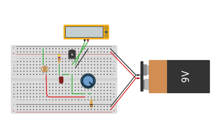 Circuit design transistor switch-BTEC - Tinkercad