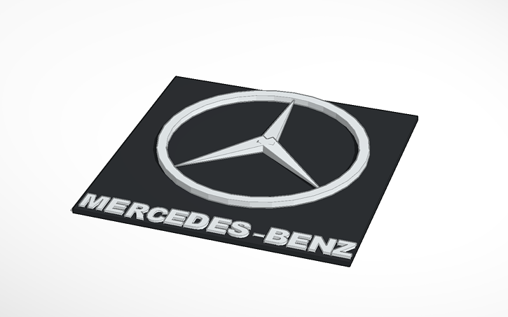 3D design mercedes logo - Tinkercad