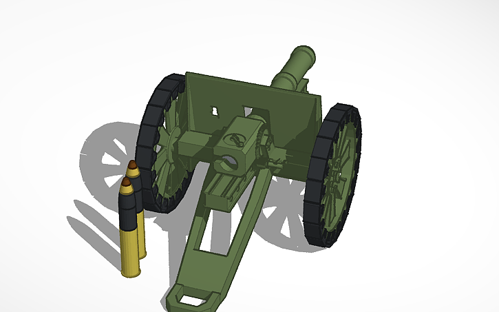 3D design field gun - Tinkercad