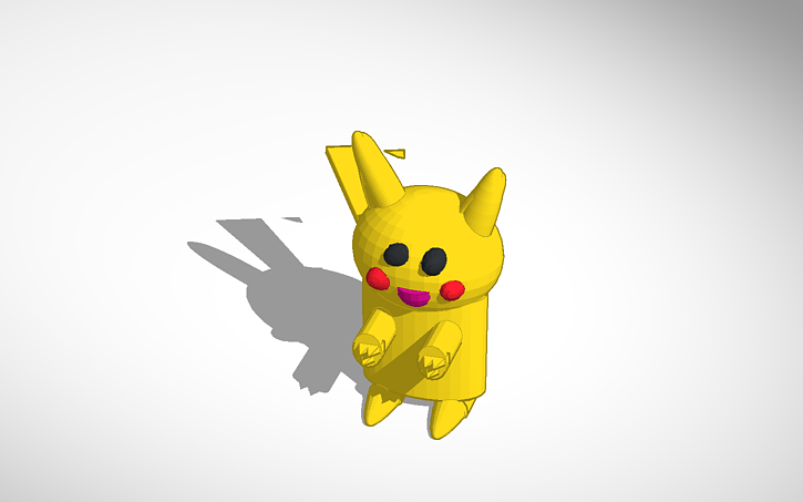 3D design Pikachu | Tinkercad